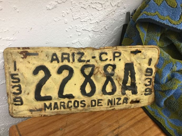 OLD ARIZONA LICENSE PLATES- 1924 thru the 1950's. - The Packrats Den